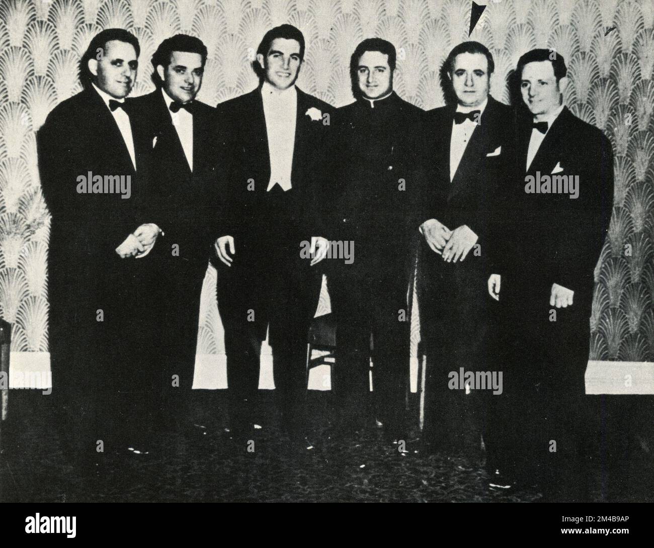 Italian-American gangster and mafia mobster Albert Anastasia (second ...