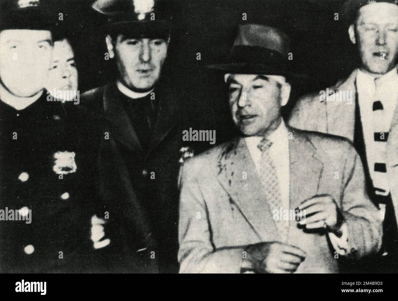 Italian-American crime boss and mafia mobster Frank Costello after his assassination, USA 1957 ...