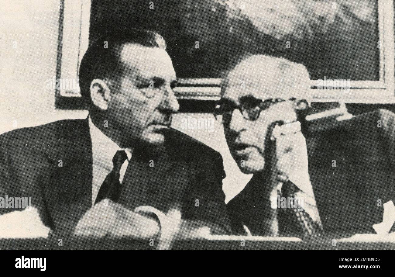 Italian-American crime boss and mafia mobster Frank Costello (left) and ...