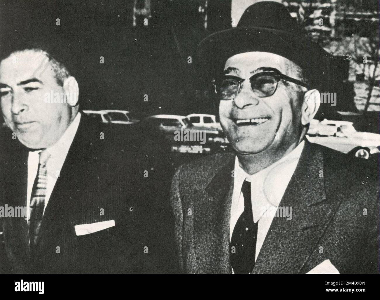 Italian-born American mobster Vito Genovese (right) with his lawyer ...