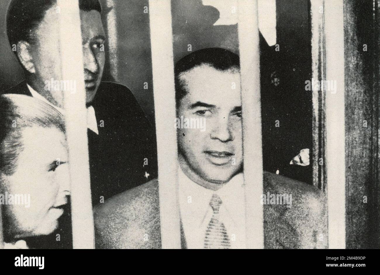 Italian-American crime boss and mafia mobster Joe Adonis in prison, USA 1950s Stock Photo - Alamy