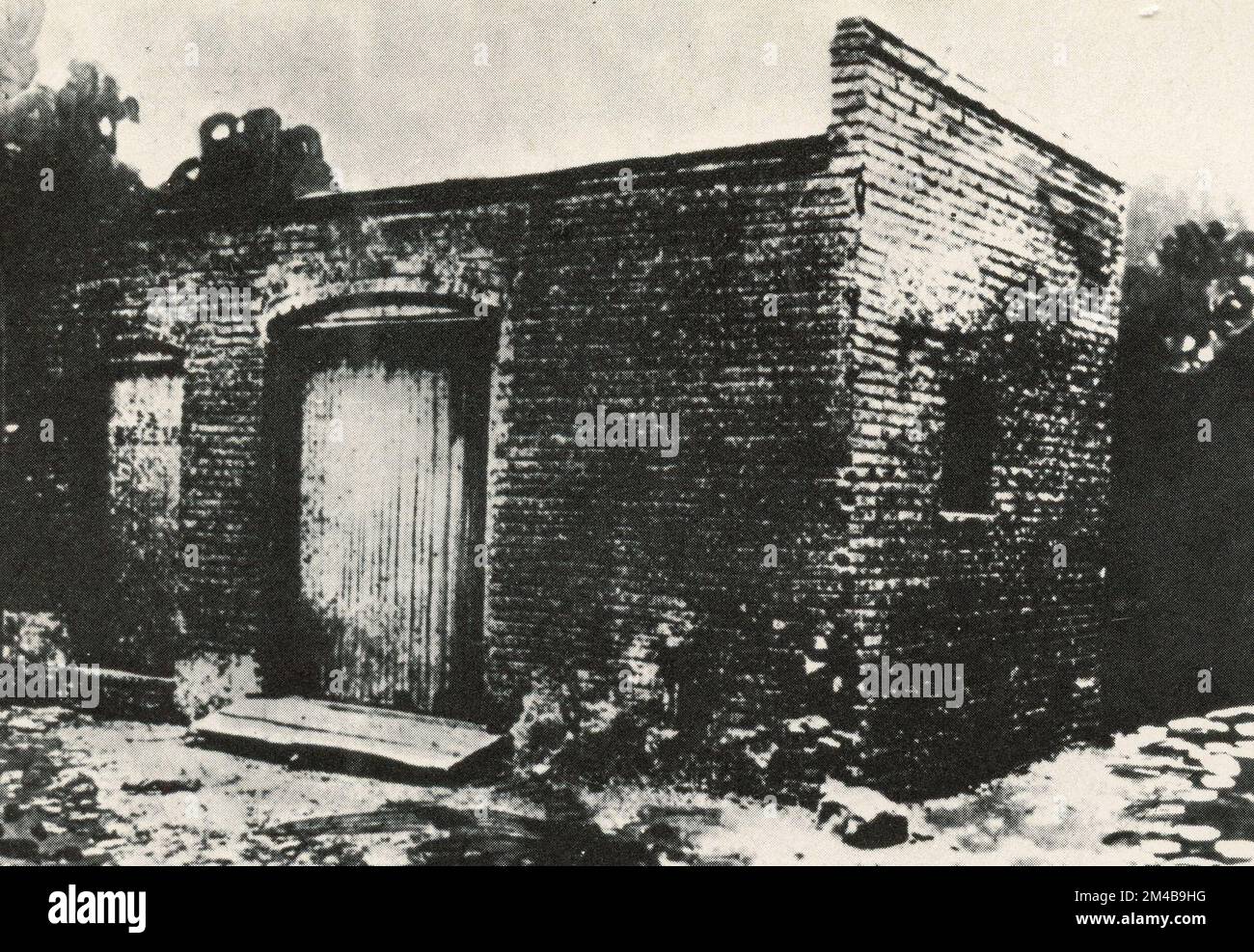View of the first Ford Motor Company headquarters, Detroit, USA 1892 ...