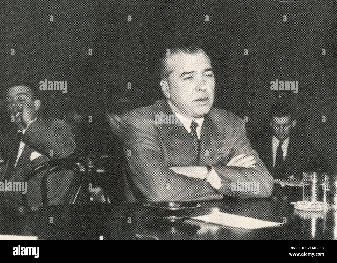 Italian-American crime boss and mafia mobster Joe Adonis testifying in ...