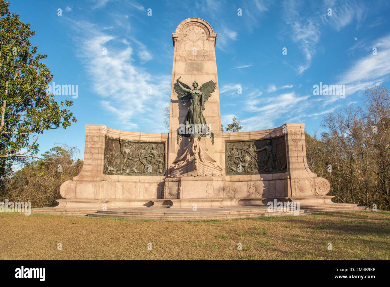 Vicksburg, USA – December 1, 2022 - The Missouri Memorial and Missouri Monument dedicated to ...