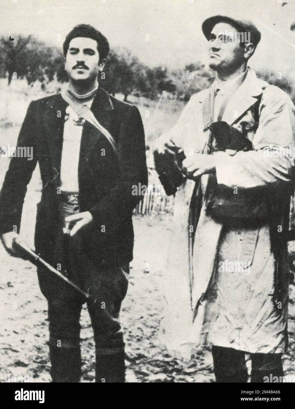 Italian bandits Salvatore Giuliano (right) and his lieutenant Gaspare ...
