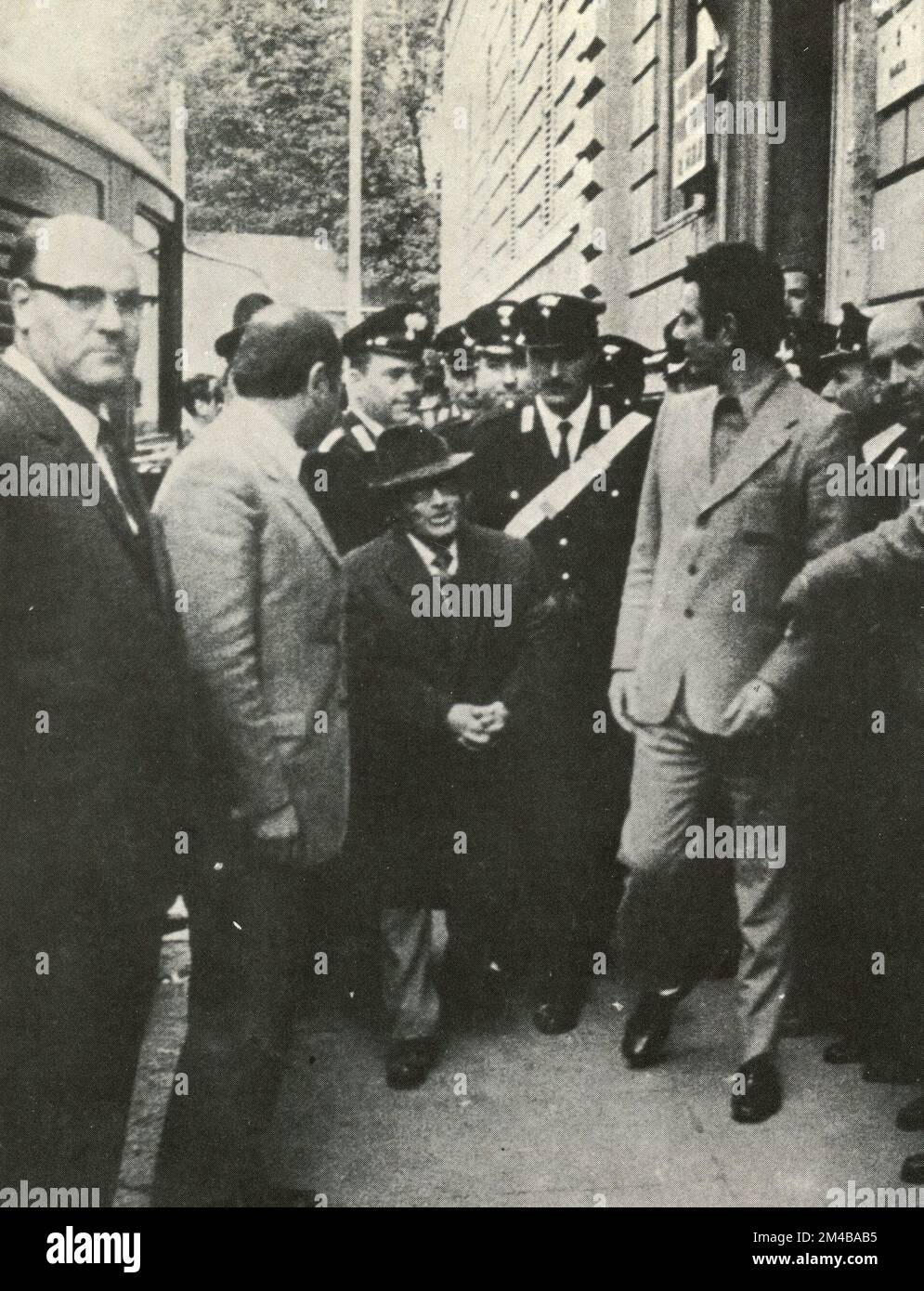 Italian gangster and mafia mobster Frank Coppola arrested, Italy 1970s ...