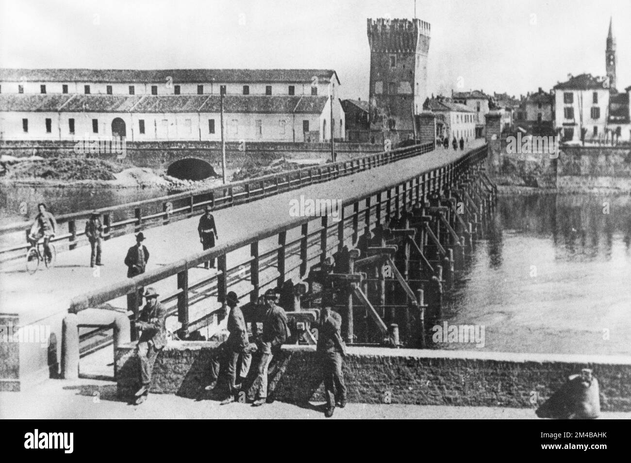 museum of old arts and crafts, adda river and the bridge, pizzighettone ...