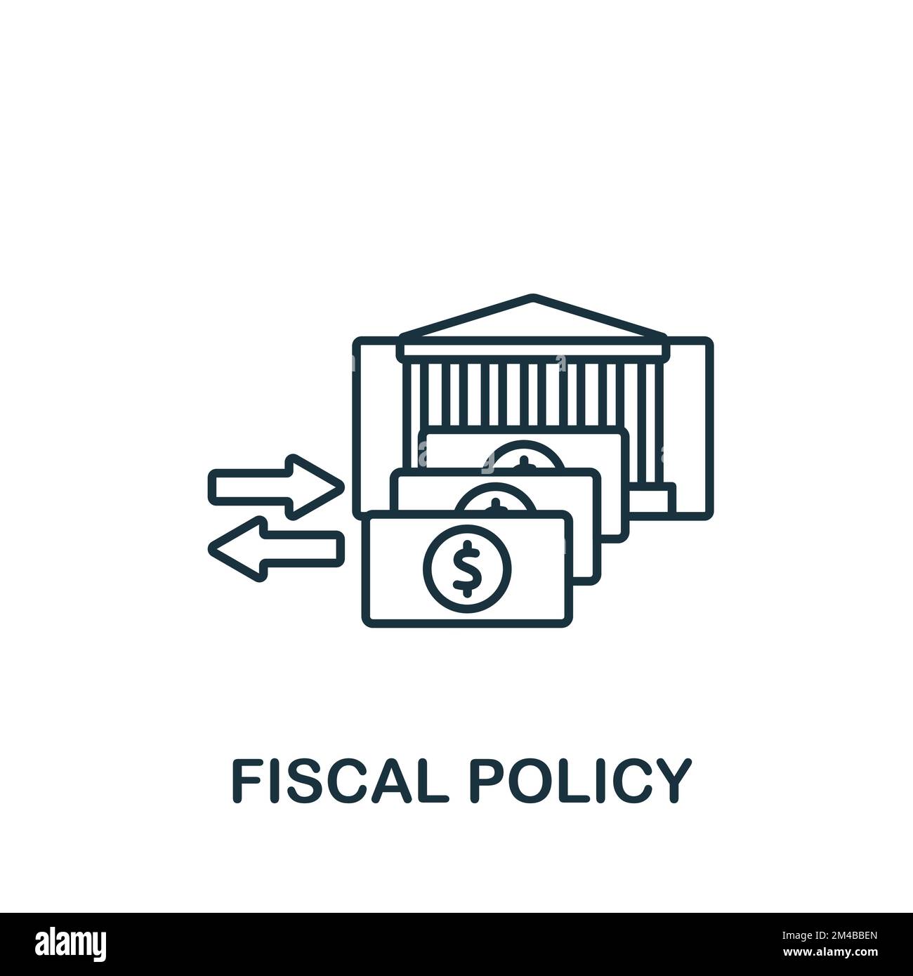 Fiscal Policy icon. Monochrome simple Policy icon for templates, web ...