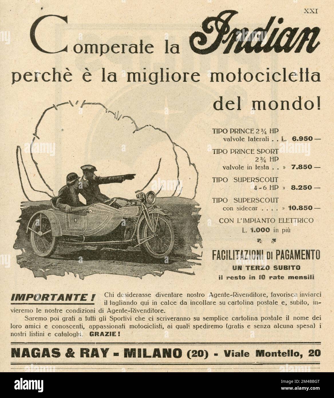 Lady Indian Motorcycle Ads