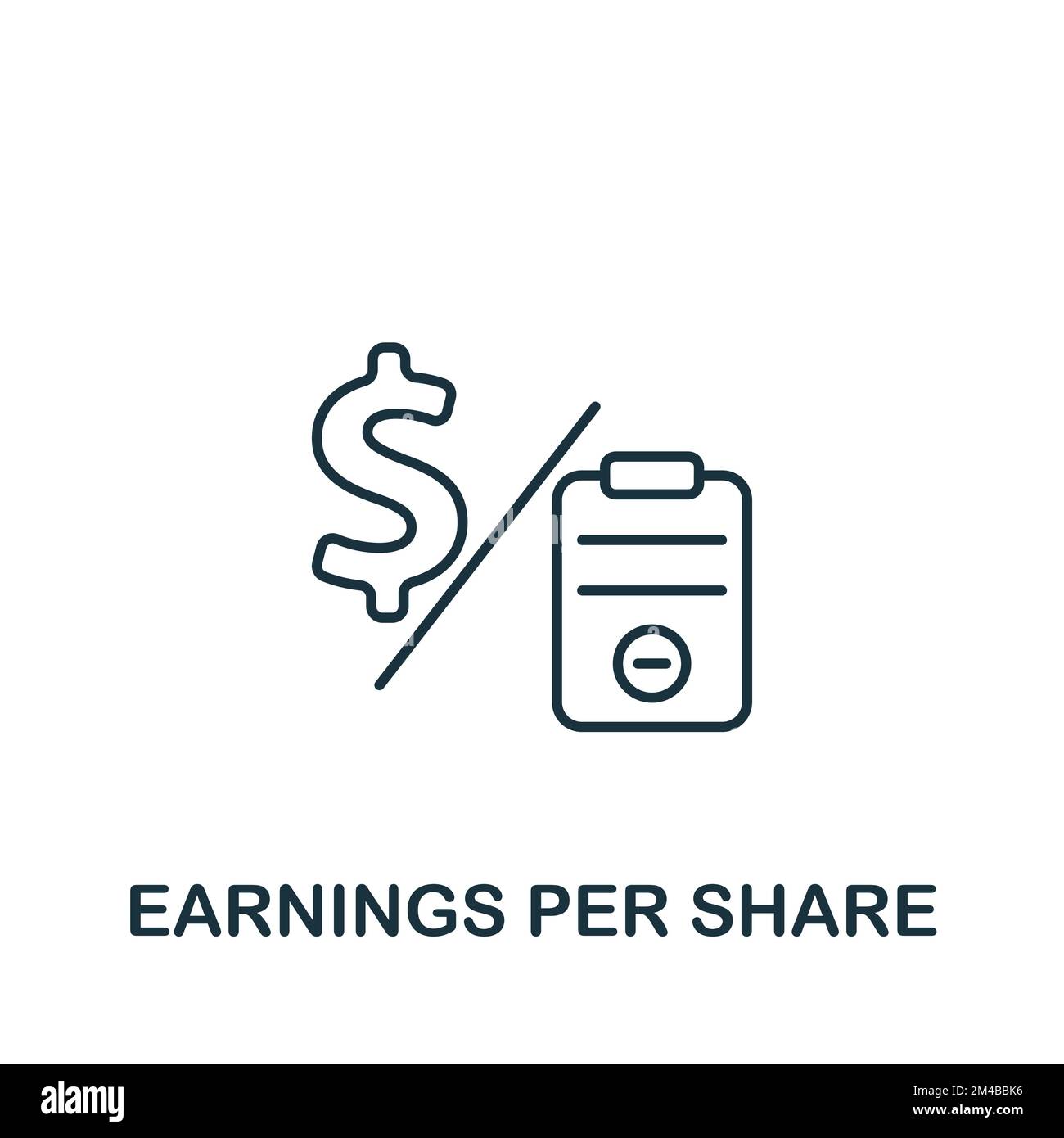 Earnings Per Share icon. Monochrome simple Policy icon for templates ...