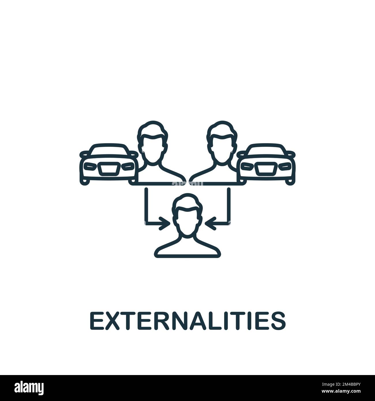 Externalities icon. Monochrome simple Policy icon for templates, web ...