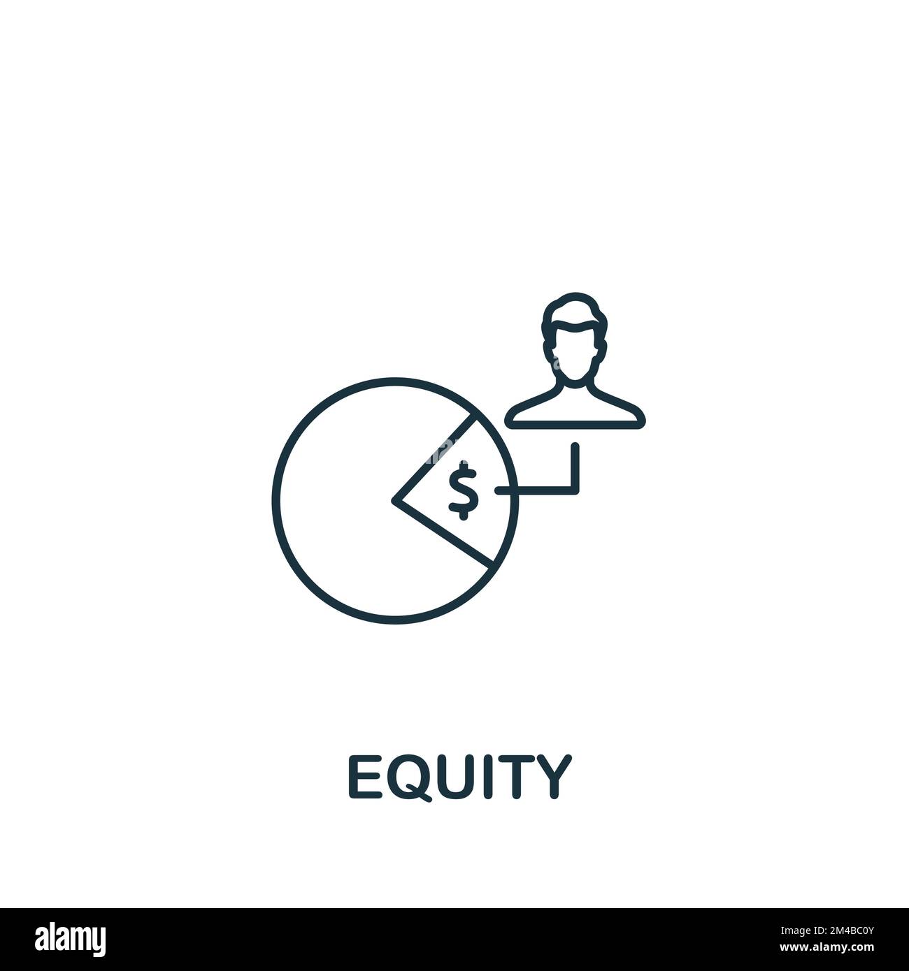 Equity icon. Monochrome simple Policy icon for templates, web design ...