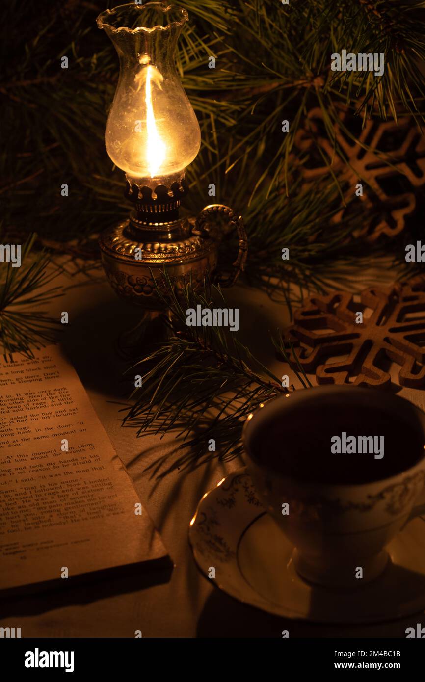 Glass ornament and shadow in open book hi-res stock photography and ...