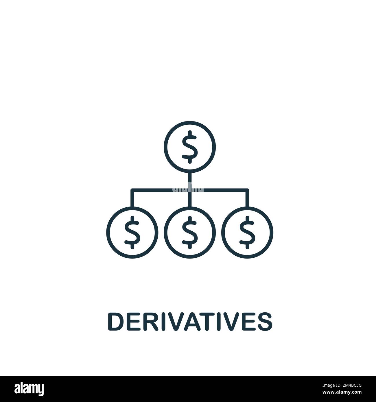 Derivatives icon. Monochrome simple Policy icon for templates, web ...