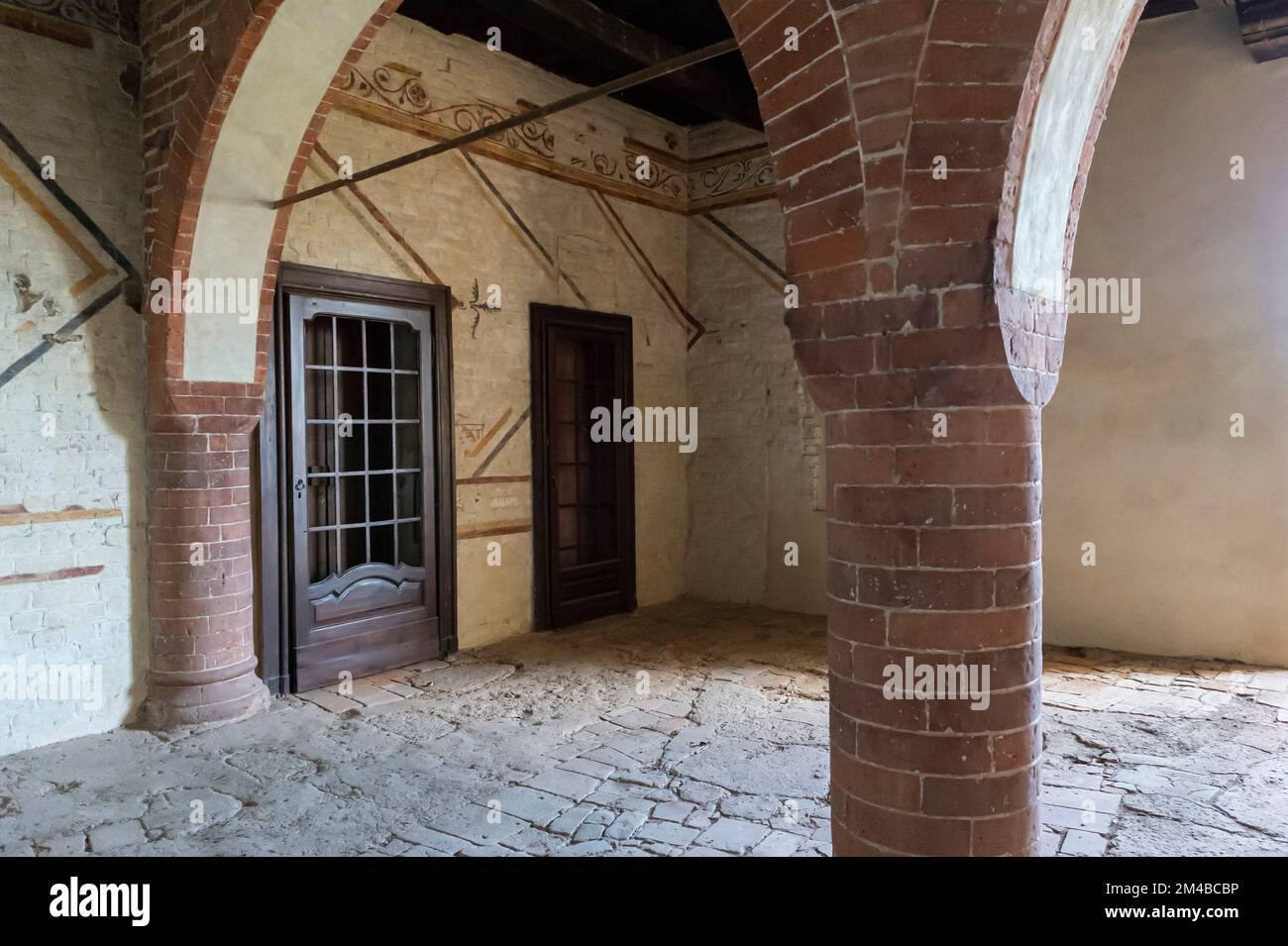 abbey: monks room, morimondo, italy Stock Photo - Alamy
