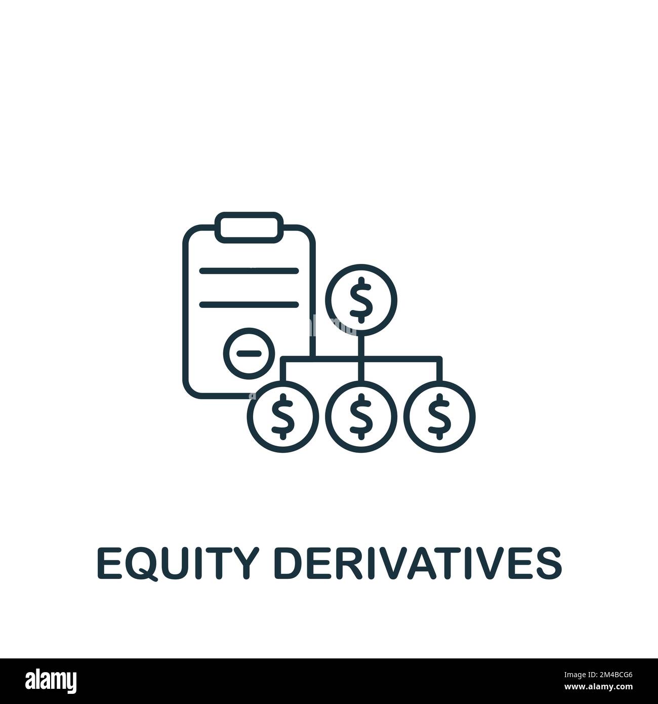 Equity Derivatives icon. Monochrome simple Policy icon for templates ...