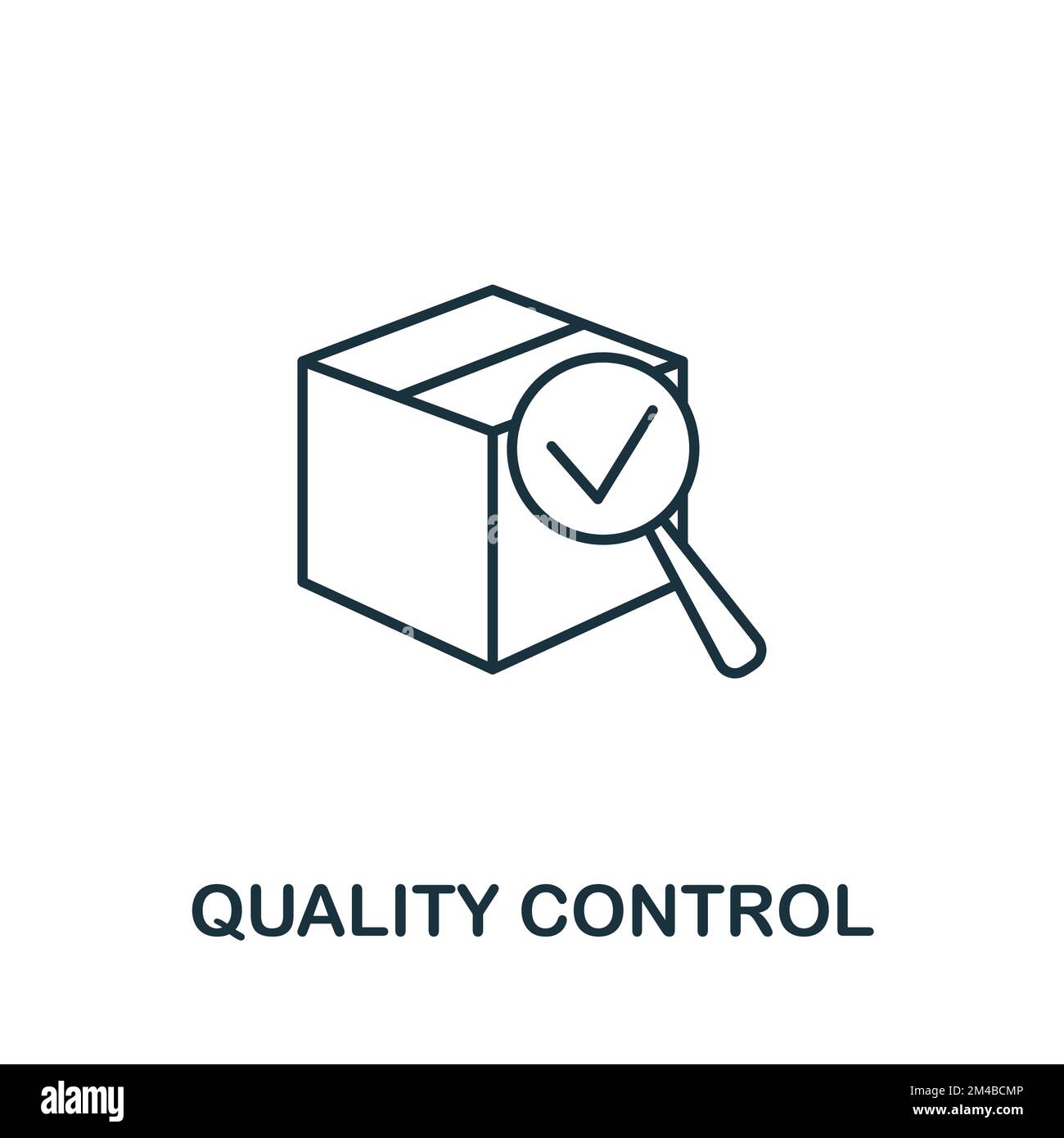 Quality Control icon. Monochrome simple Product Management icon for ...