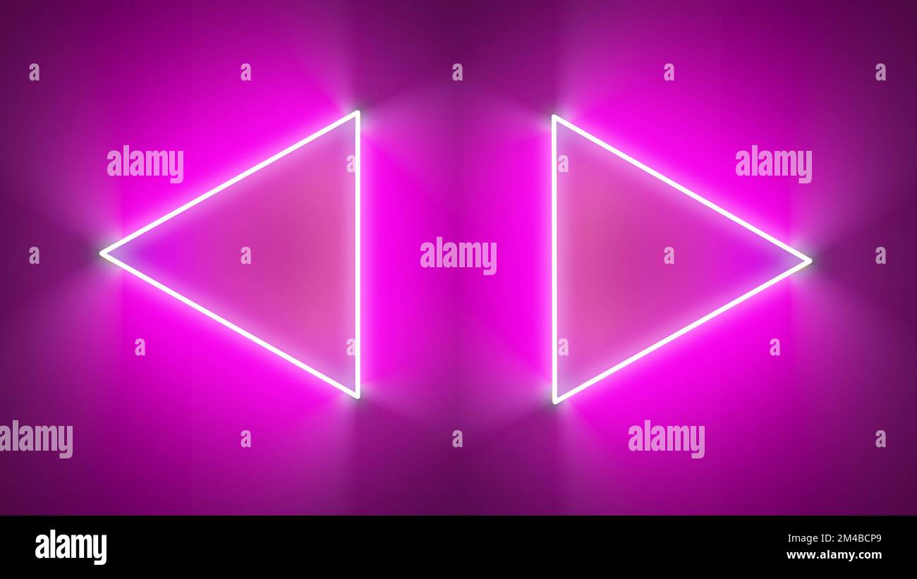 Neon triangle purple background. Futuristic technology purple wallpaper ...