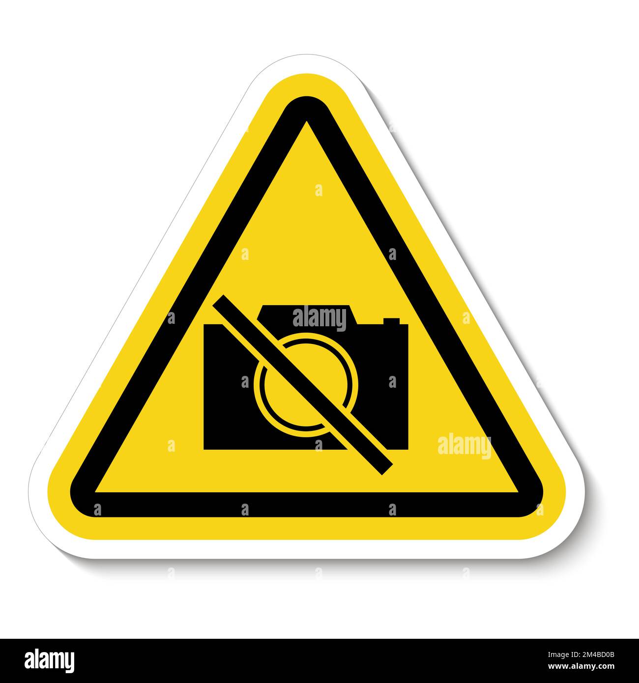 Camera Prohibited Sign On White Background Stock Vector Image & Art - Alamy