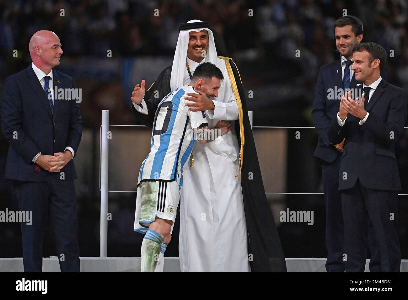 Award ceremony: FIFA President Gianni INFANTINO, Emir Sheikh Tamim bin ...