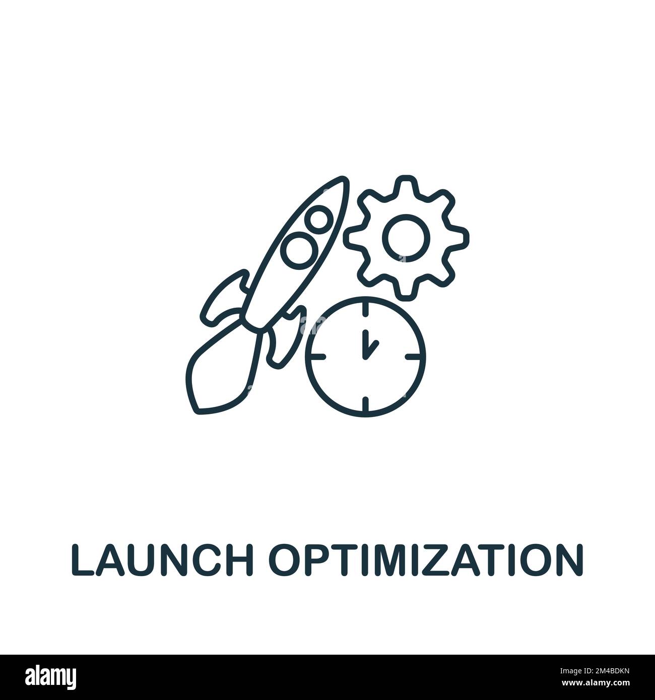 Launch Optimization icon. Monochrome simple Product Management icon for ... Launch Optimization icon. Monochrome simple Product Management icon for ...