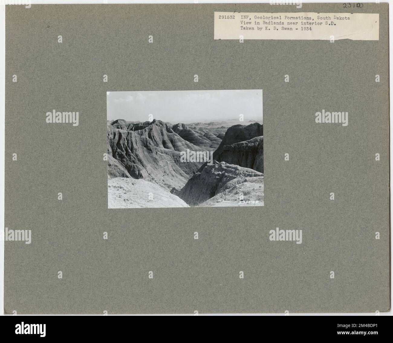 Geological Formations - South Dakota. Photographs Relating to National ...
