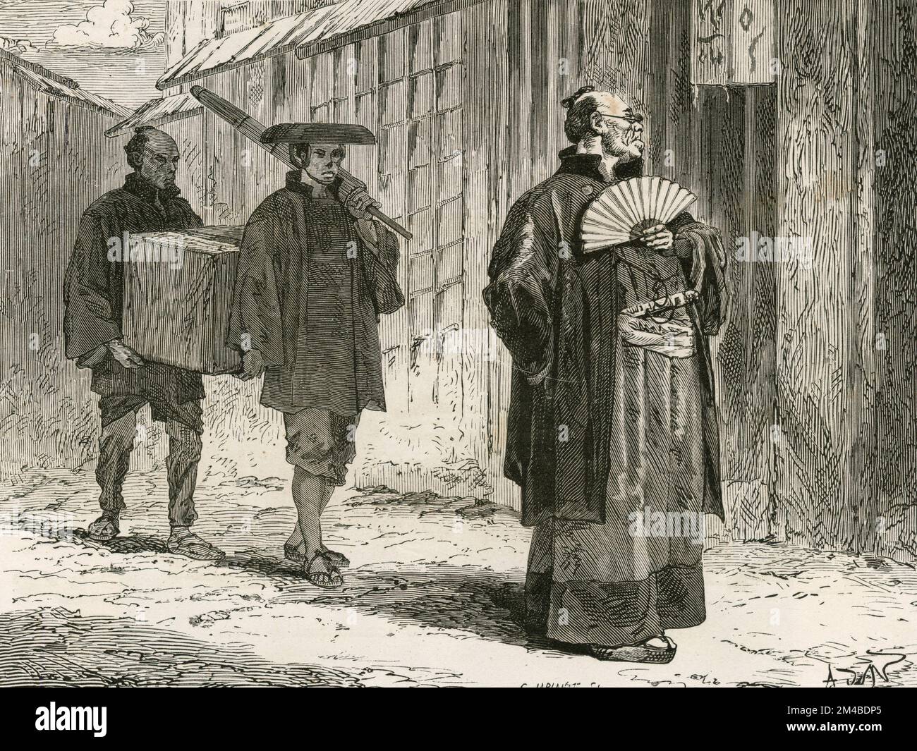 A Physician of quality, Japan, illustration 1871 Stock Photo - Alamy