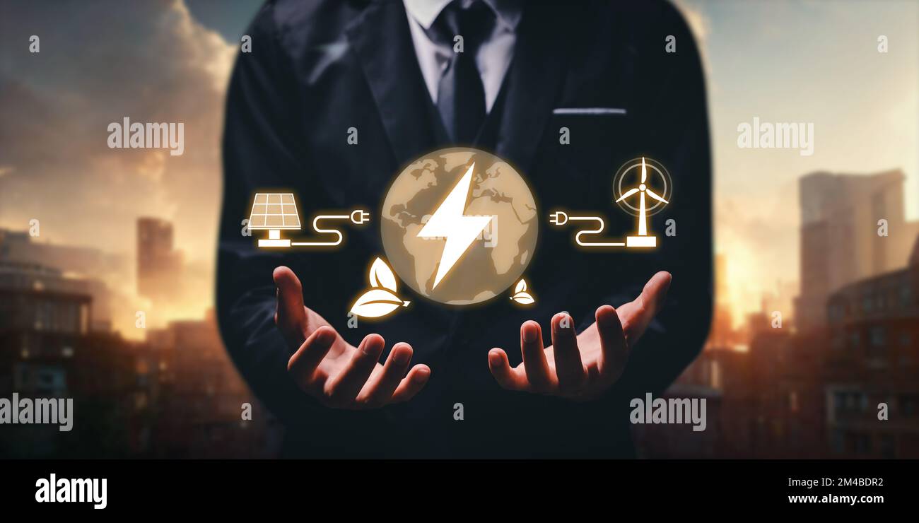 a Generation and use of electricity from natural energy Solar power ...