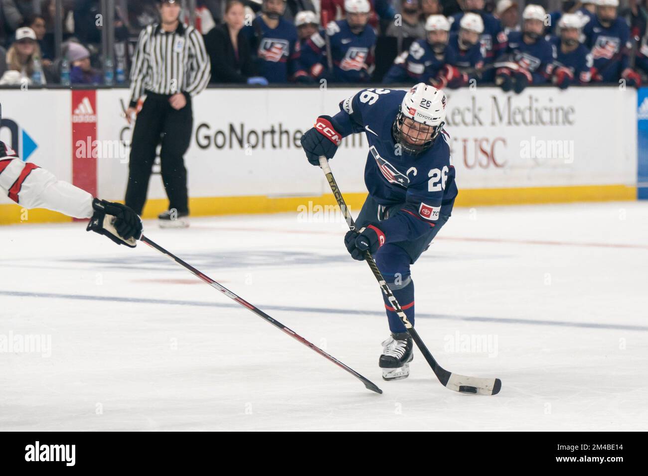 Team United States forward Kendall Coyne Schofield (26) during the 2022 ...