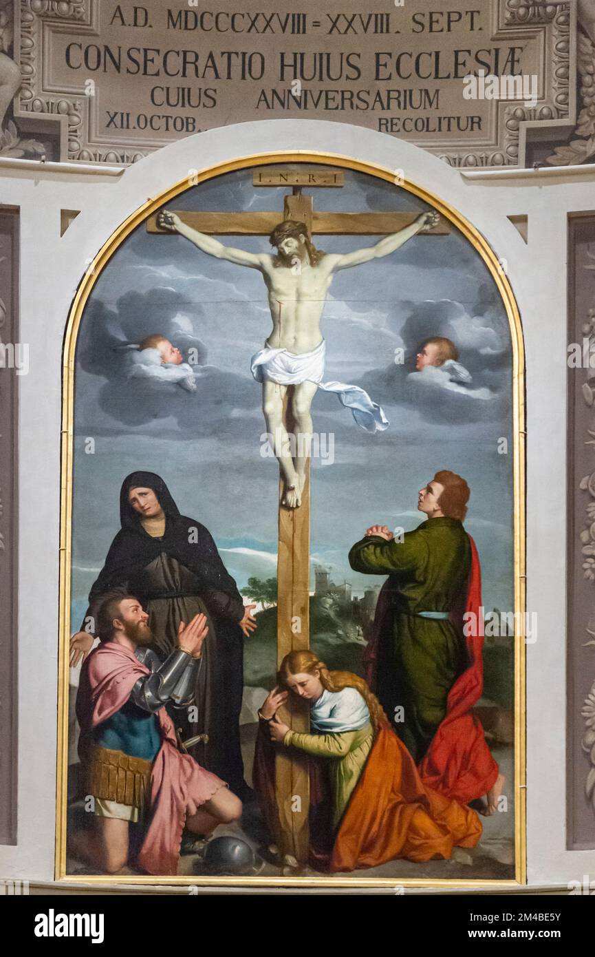 painting by giovan battista moroni, ranica, italy Stock Photo - Alamy