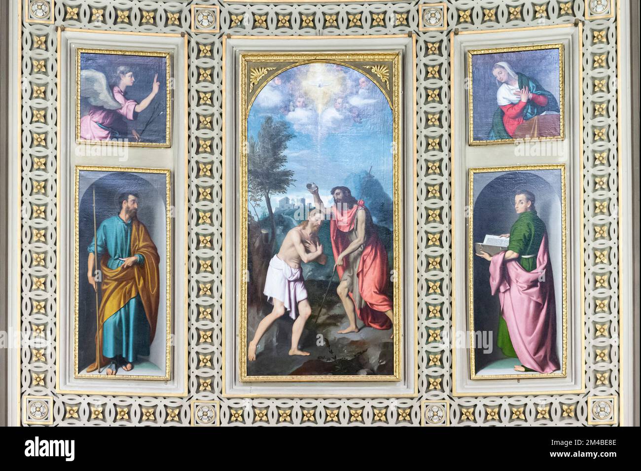 painting by giovan battista moroni, ranica, italy Stock Photo - Alamy