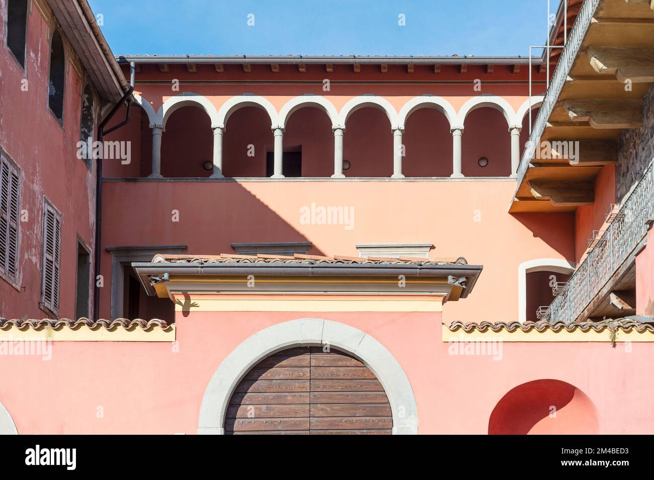 building of the historical centre, sovere, italy Stock Photo - Alamy