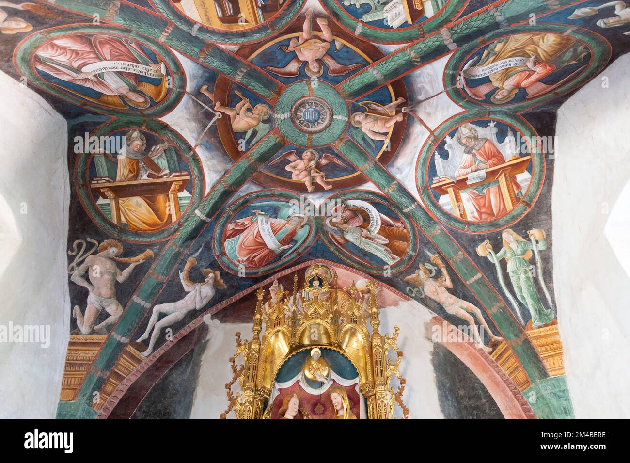 oratorio dei disciplini, clusone, italy Stock Photo - Alamy