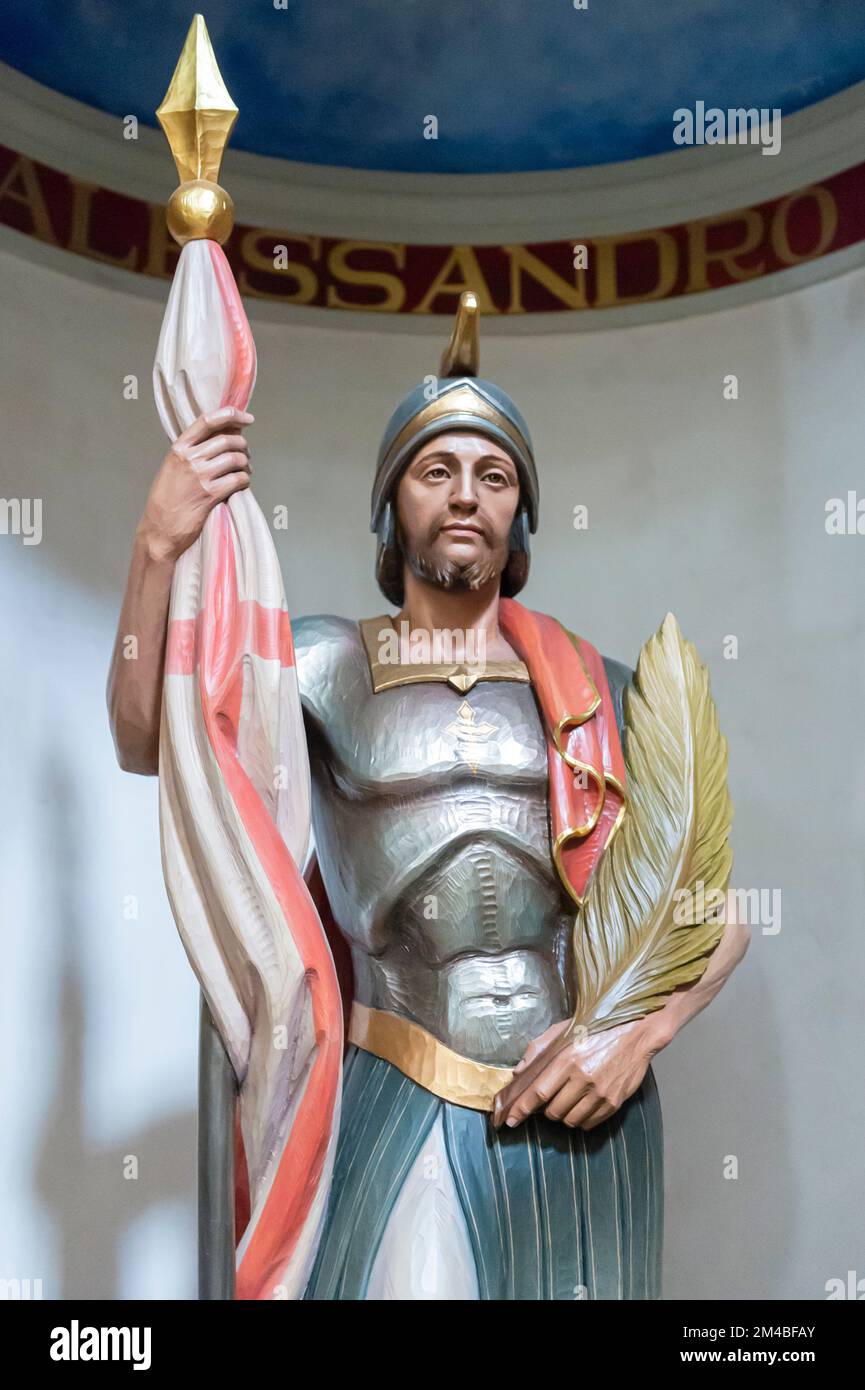 saint alexander statue, paladina, italy Stock Photo - Alamy
