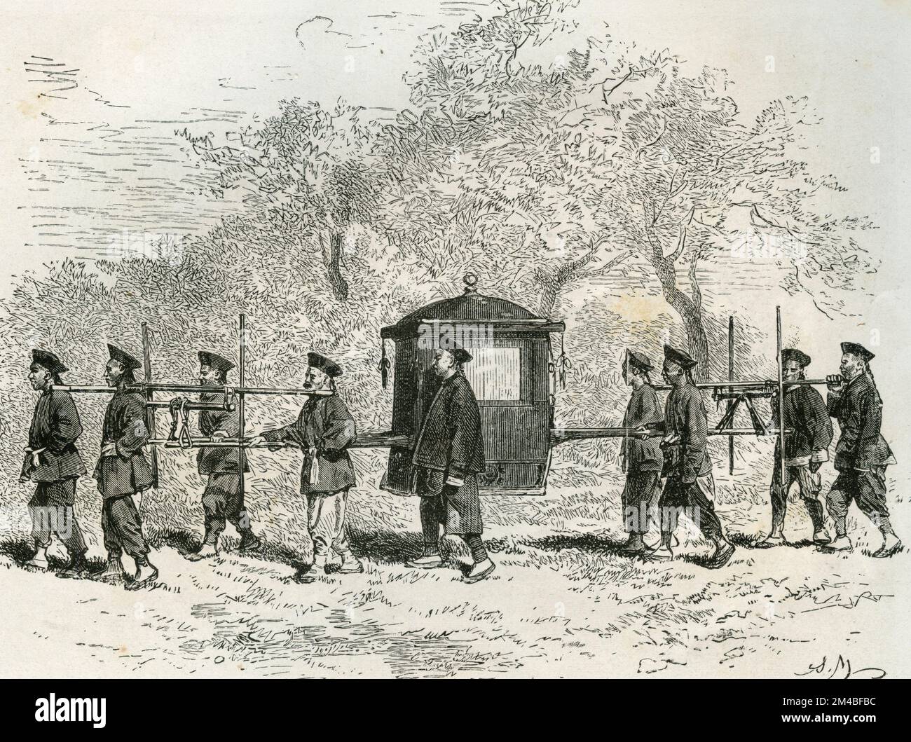 The Chinese Minister of Finance going to the Tsungli Yamen in Beijing ...