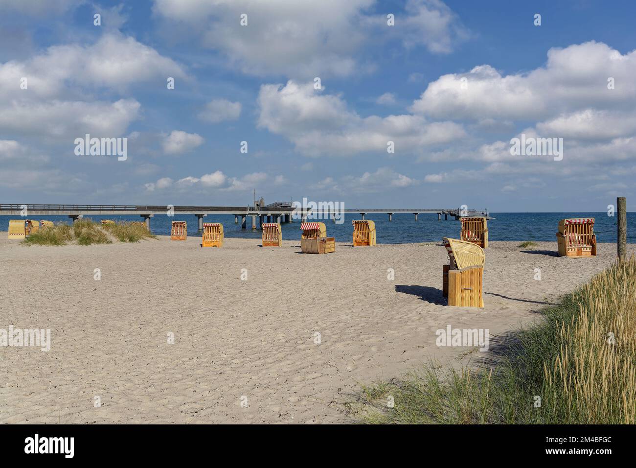 Beach and Pier of Heiligenhafen,baltic Sea,Schleswig- Holstein,Germany ...