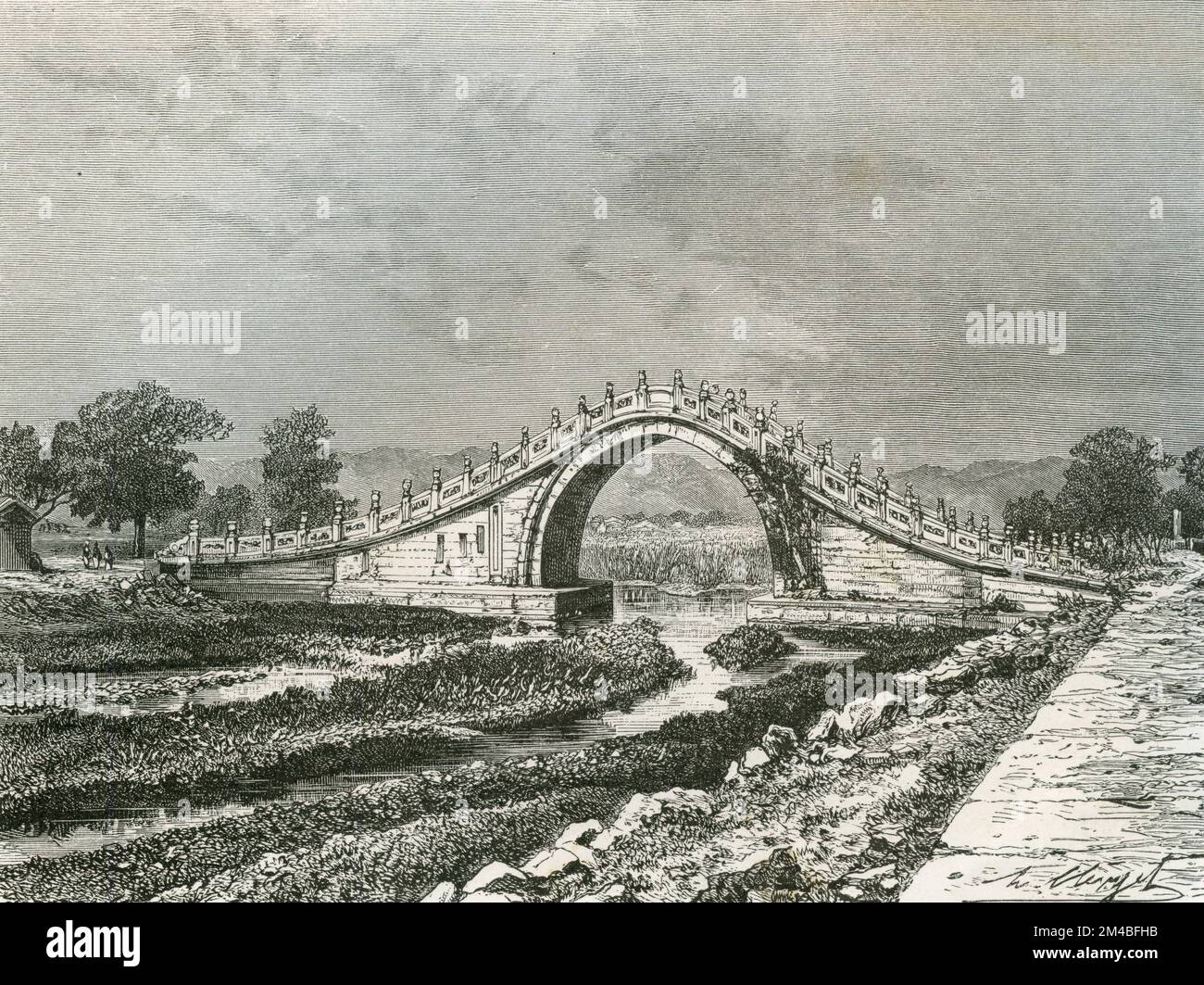 Vintage illustration of old palace hi-res stock photography and images ...