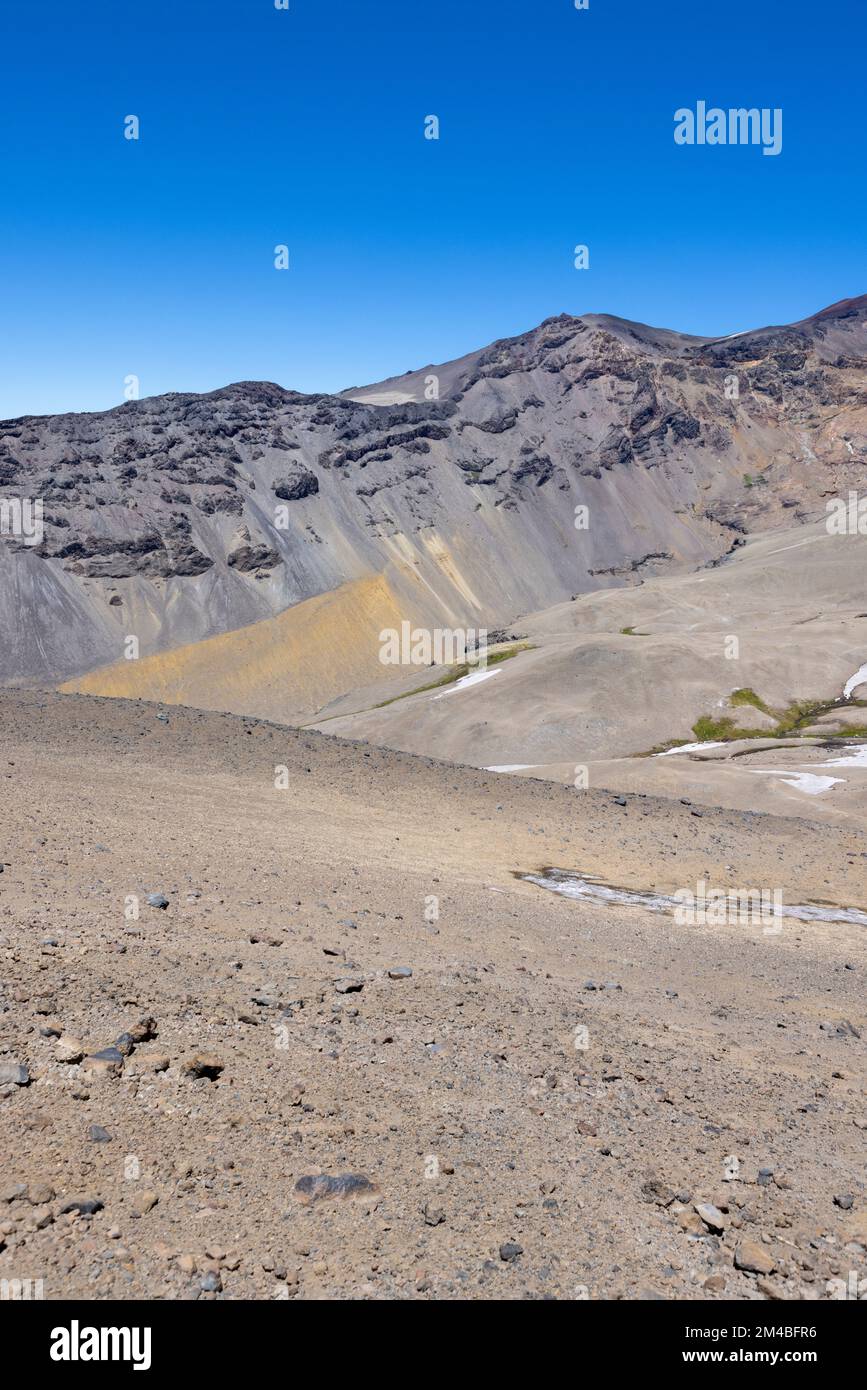 View of the breathtaking landscape at Paso Vergara in Argentina while ...