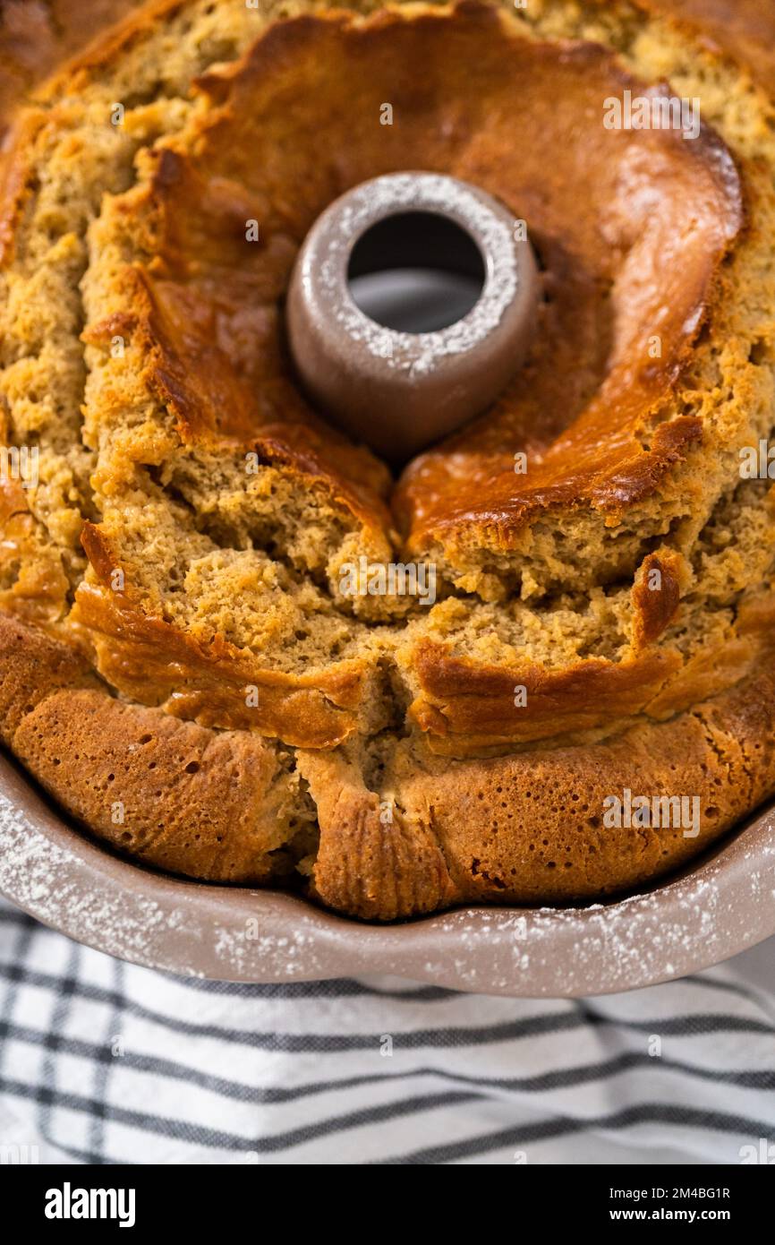 Eggnog Bundt Cake Stock Photo - Alamy