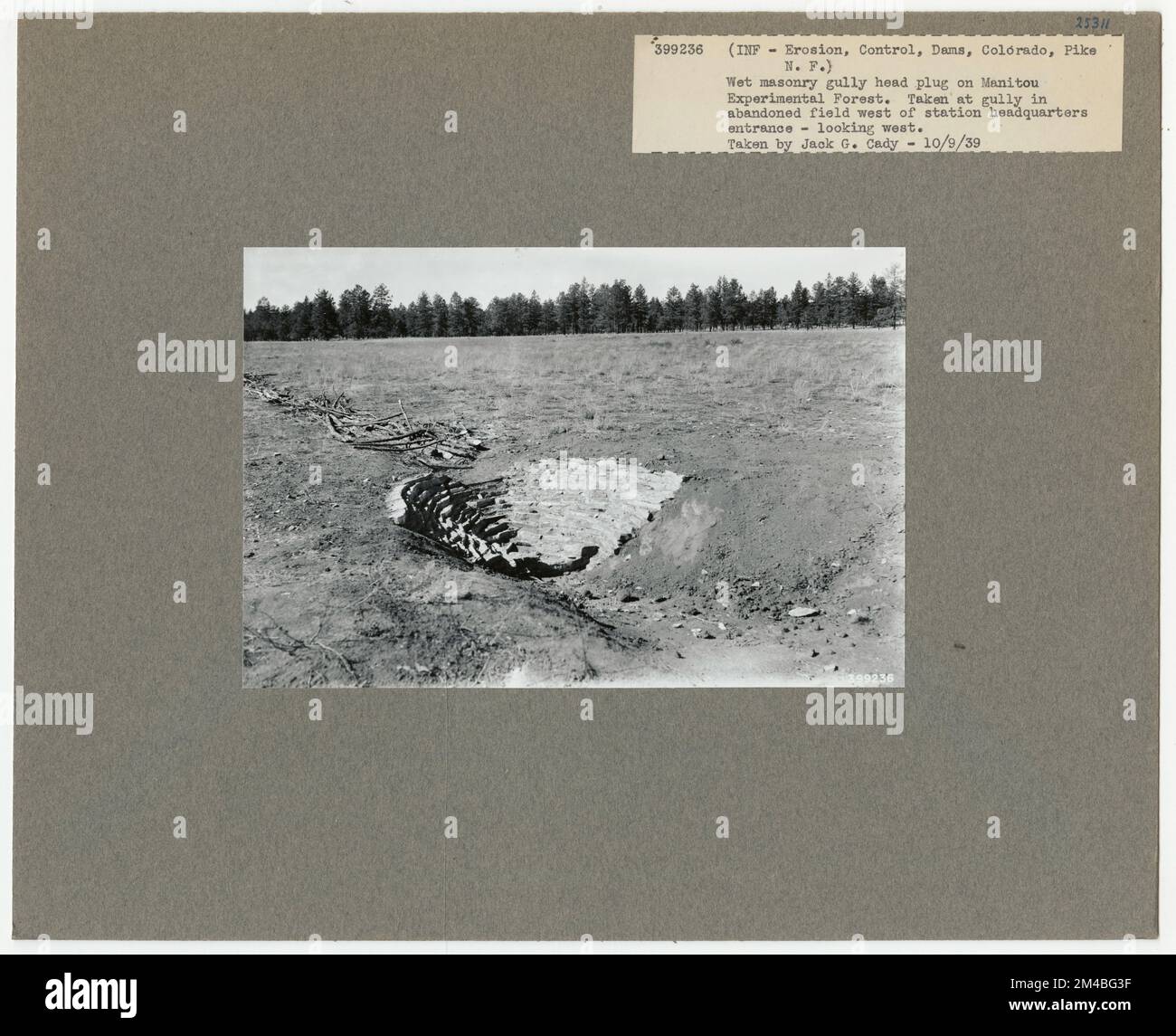 Erosion Control: Gully Plug - Colorado. Photographs Relating to ...