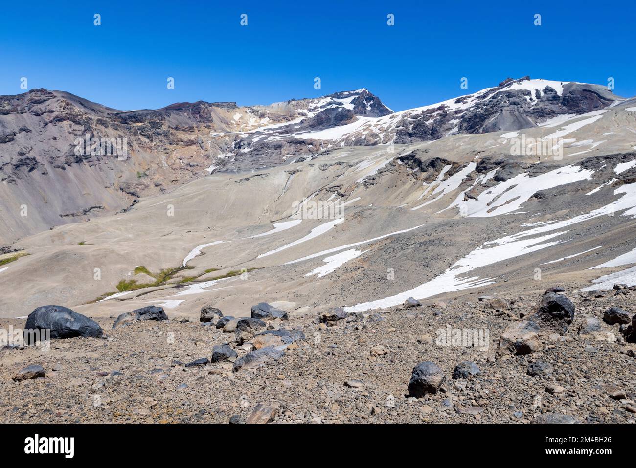 View of the breathtaking landscape at Paso Vergara in Argentina while ...