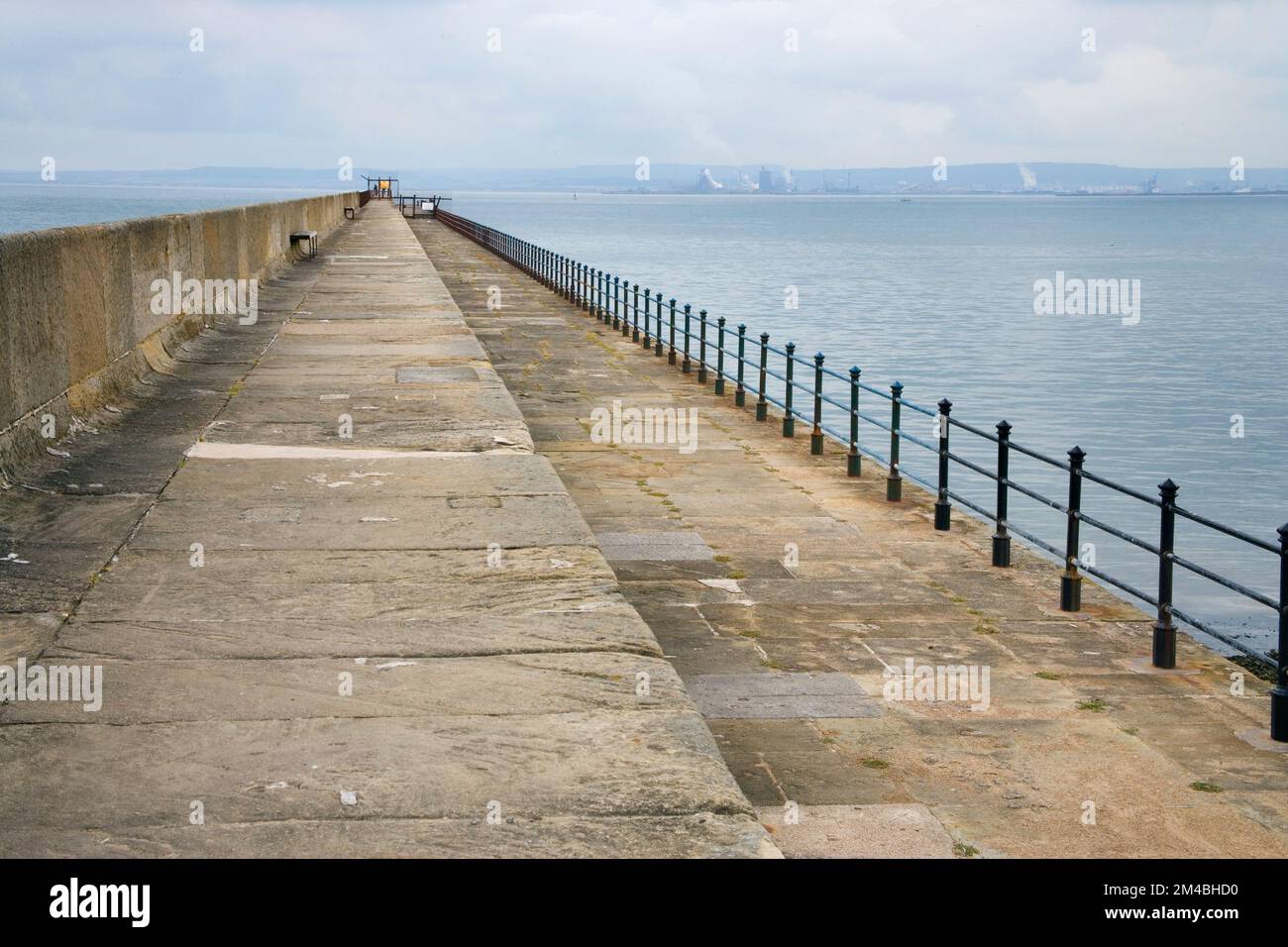 the heugh breakwater in Hartlepool an the Cleveland coast Stock Photo ...
