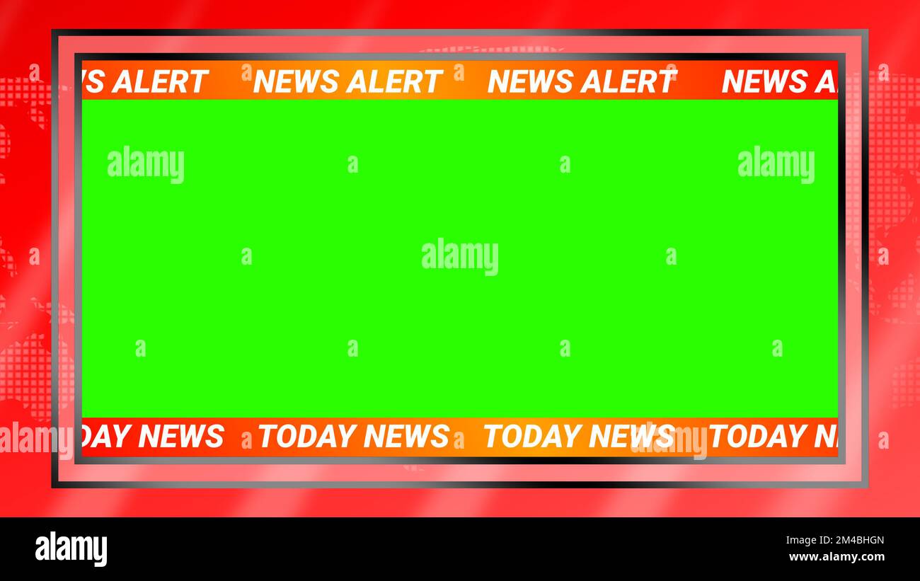 news, report and news channel illustration image with green screen ...