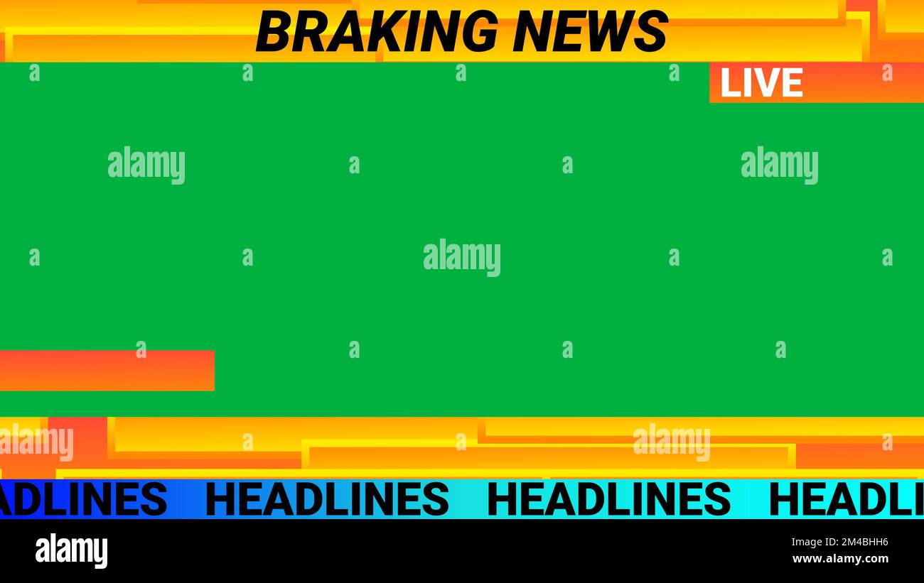 news, report and news channel illustration image with green screen ...