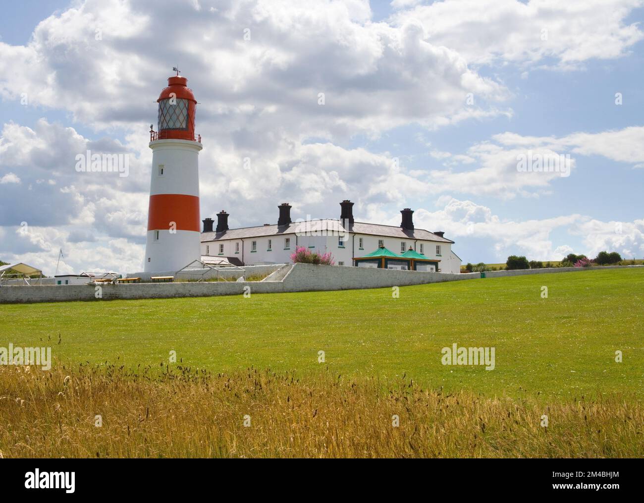 souter lighthouse on the coast of tyne and wear Stock Photo - Alamy