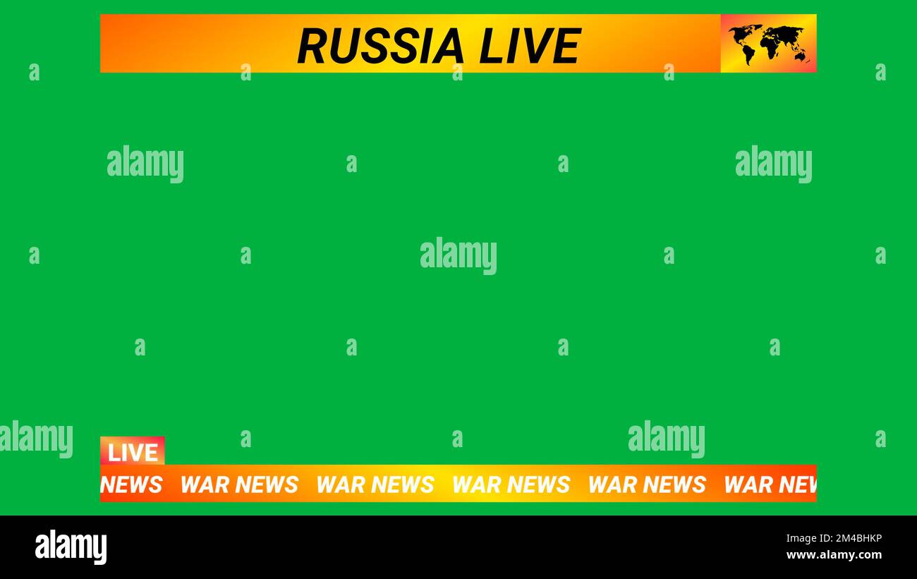 war news green screen illustration image. live broadcast related ...