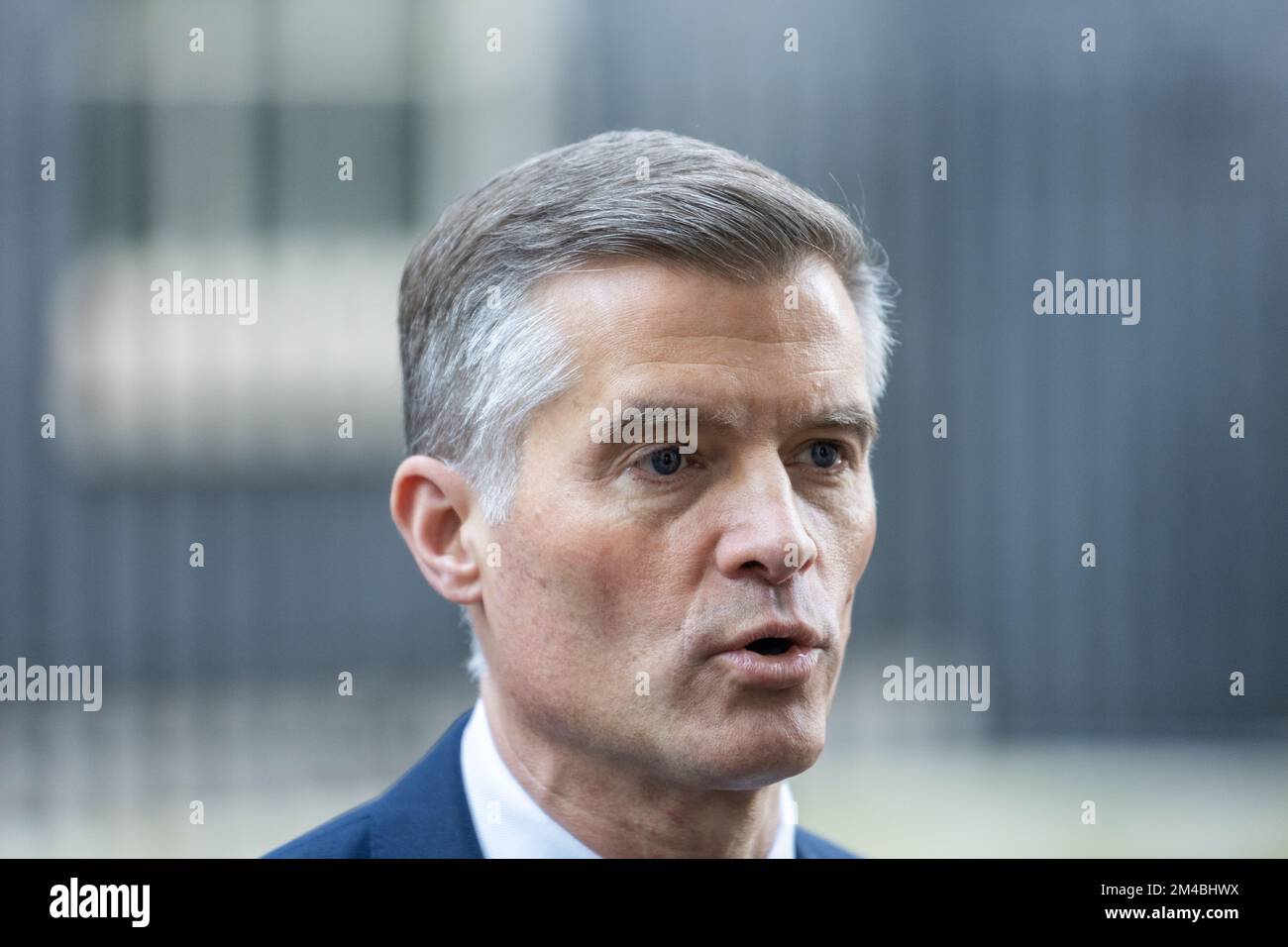 London, UK. 20th Dec, 2022. Mark Harper, Transport Secretary, at a ...