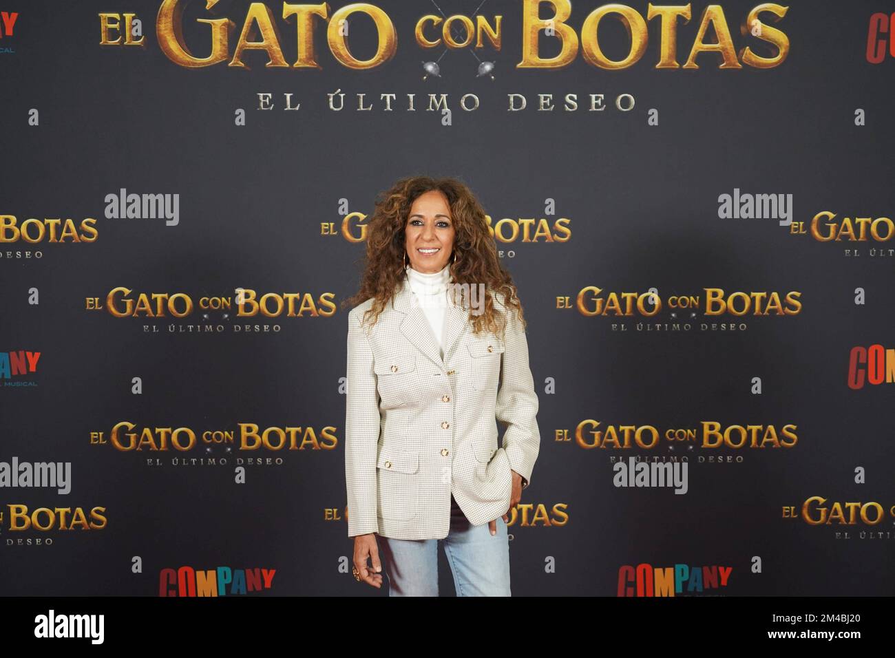 singer Rosario Flores at photocall film El Gato con Botas: El ultimo ...