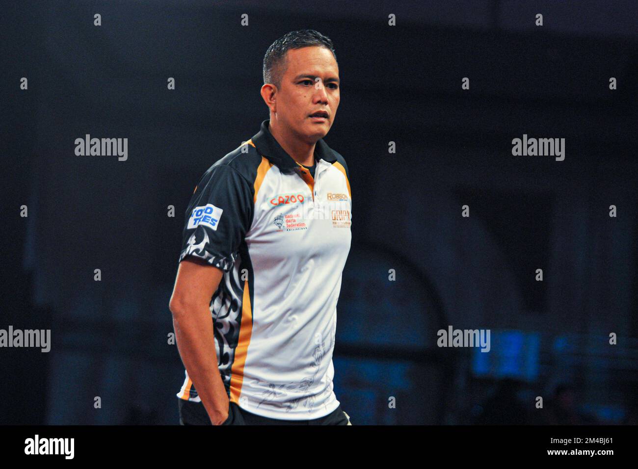 LONDON, UNITED KINGDOM - DECEMBER 17: Christian Perez of Philippines reacts during his First ...