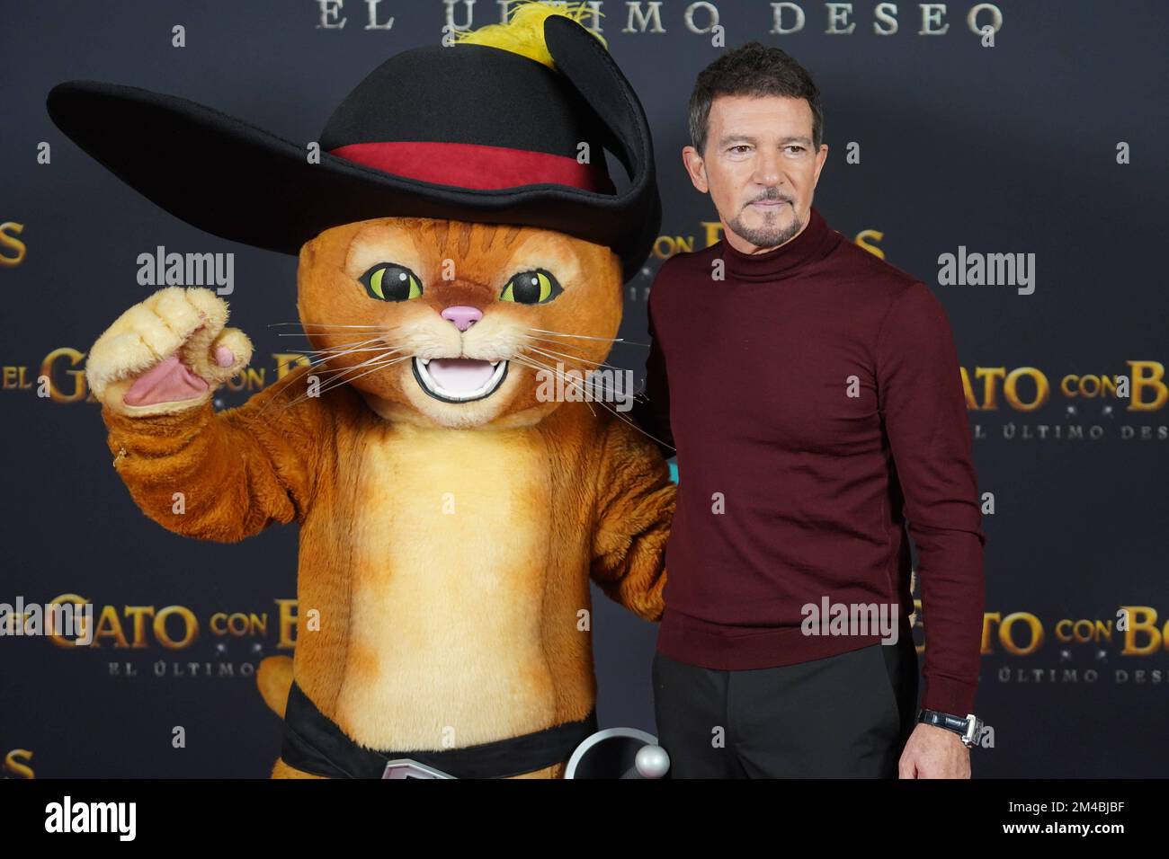 Actor Antonio Banderas at photocall film El Gato con Botas: El ultimo ...